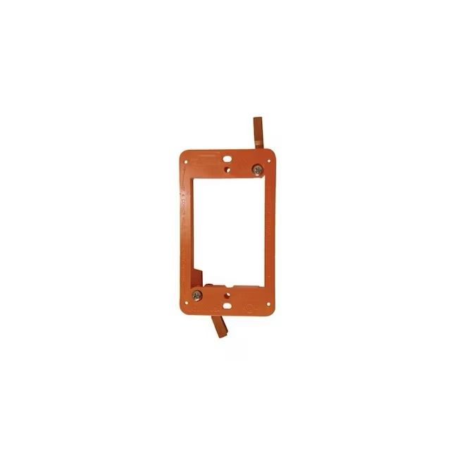 CANTEX 1-Gang Orange Plastic Old Work Interior Wall Electrical Box Mou ...