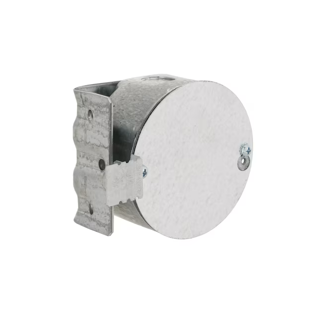 RACO 1-Gang Galvanized Steel New Work/Old Work Round Electrical Box ...