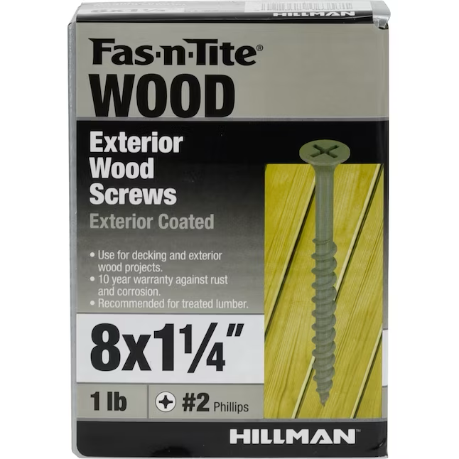 Fas-n-Tite #8 x 1-1/4-in Wood To Wood Deck Screws (190-Per Box) – Saber ...