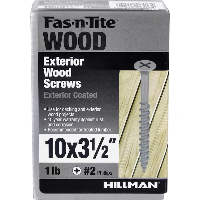 Fas-n-Tite #10 x 3-1/2-in Wood To Wood Deck Screws (51-Per Box) – Saber ...