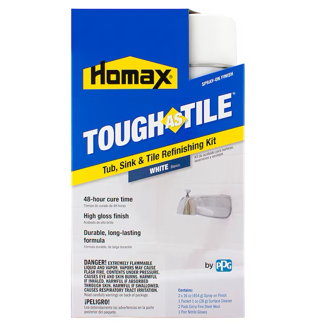 Homax White High-gloss Anti-skid Tub and Tile Refinishing Kit – Saber Sales