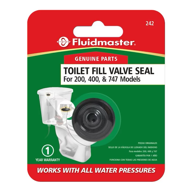 Fluidmaster 400A Toilet Hardware Kit - Black Rubber Replacement Seal ...