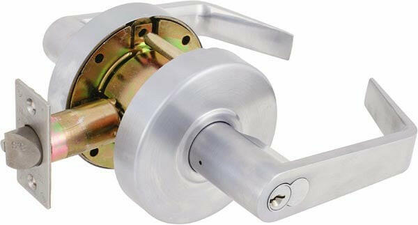 Storeroom Locks Satin Chrome Lever Entry Lock – Saber Sales & Service