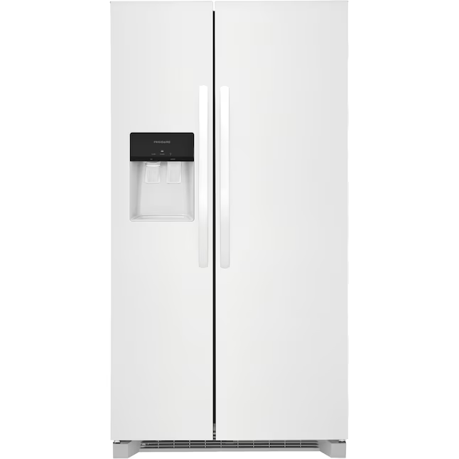Frigidaire 25.6-cu ft Side-by-Side Refrigerator with Ice Maker, Water ...