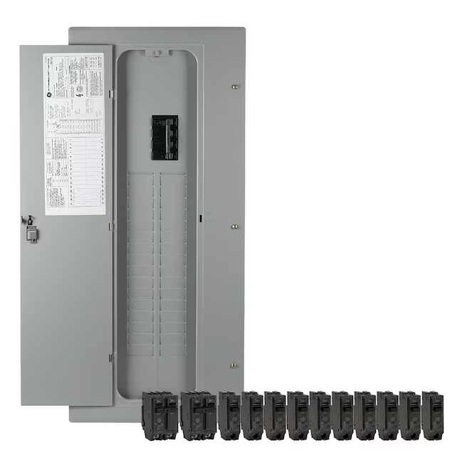 GE PowerMark Gold 200-Amp 32-Spaces 40-Circuit Indoor Main Breaker Loa ...