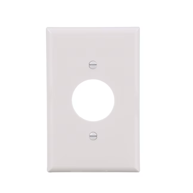 Eaton 1-Gang Midsize White Polycarbonate Indoor Round Wall Plate ...