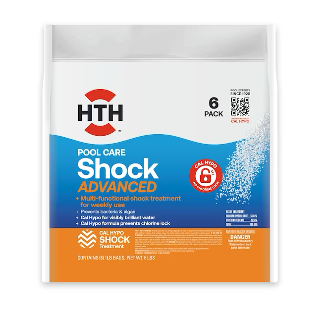 HTH Swimming Pool Advanced Shock - 4-in-1 Chlorine Shock for Salt and ...