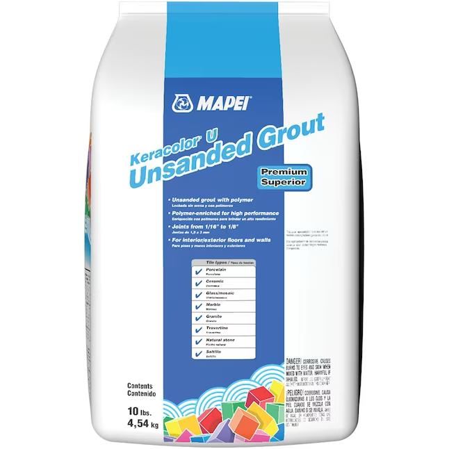 MAPEI Keracolor White #5000/Eggshell #5220 Unsanded Grout (10-lb ...