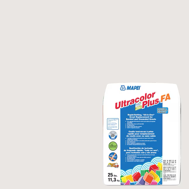 MAPEI Ultracolor Plus FA Avalanche #5038 All-in-one Grout (25-lb ...