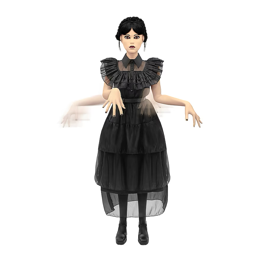 Wednesday 5-ft Musical Wednesday Addams Raven Dance Animatronic – Saber ...