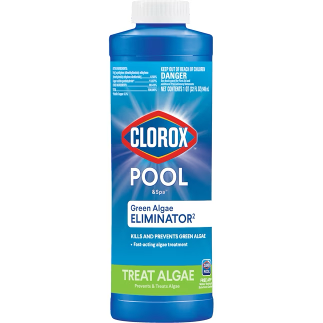 Clorox Pool&Spa 32 oz Green Algae Eliminator2 Pool Algae Prevention ...