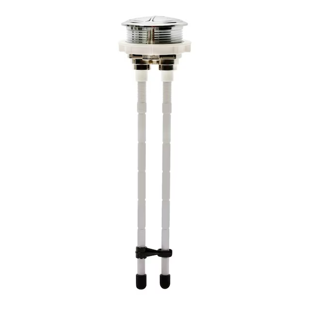 Fluidmaster Dual flush 3 in. button 9-in Neo-angle Mount Chrome Handle ...