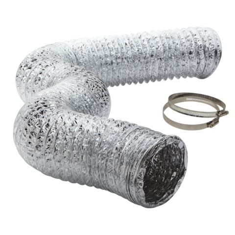 Eastman 4 in. x 8 ft. Eastman Flexible Aluminum Foil Dryer Vent Duct w ...