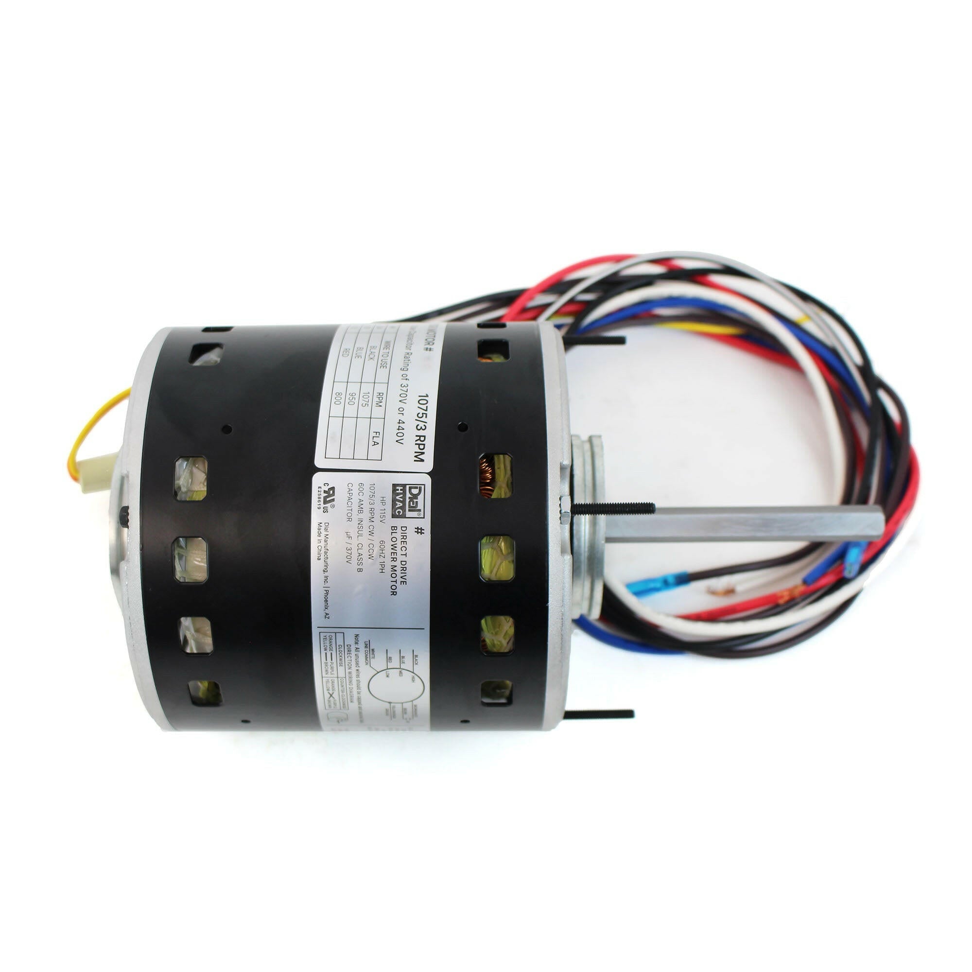 Dial 1 HP 3 Spd/1075 RPM Direct Drive Blower Motor – Saber Sales