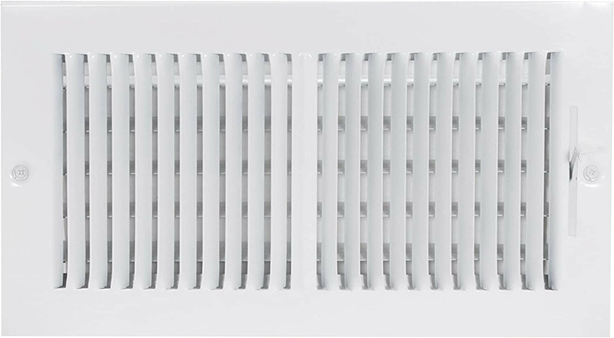 18 x 6 Inch Ventilation Steel Sidewall/Ceiling Register Return Air Gri ...
