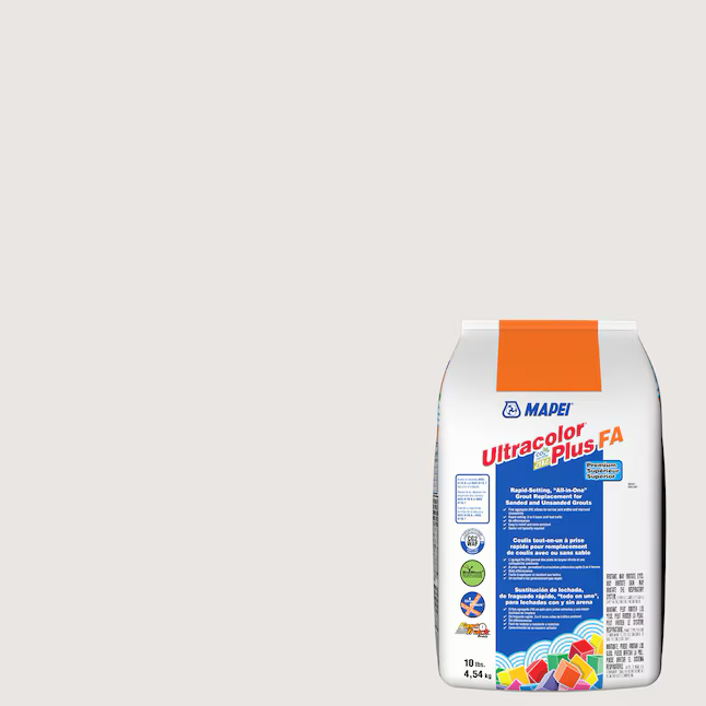 MAPEI Ultracolor Plus FA Avalanche #5038 All-in-one Grout (10-lb ...