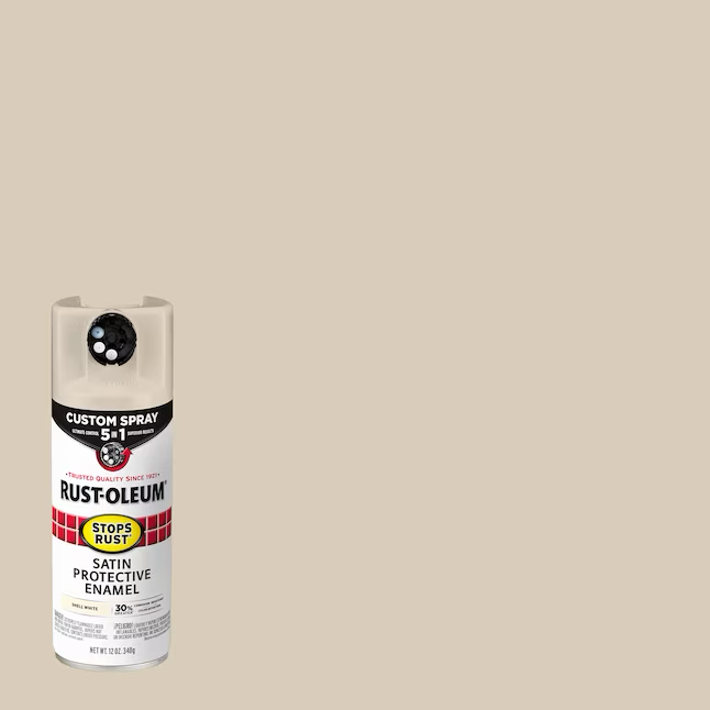 Rust-Oleum Stops Rust 5-in-1-Pack Satin Shell White Spray Paint (NET W ...