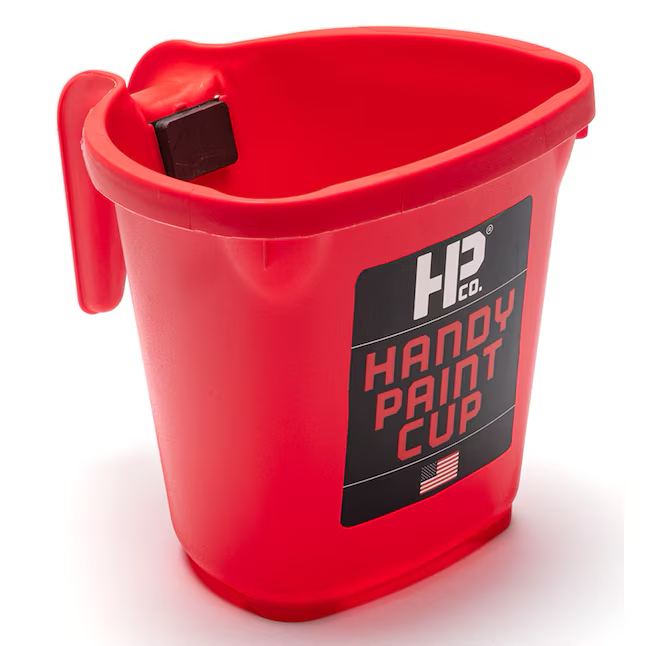 HANDy 16 oz. Solvent Resistant Paint Pail with Brush Holder - Ergonomi ...