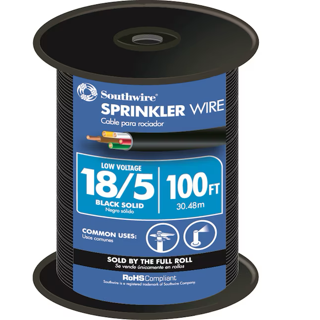 Southwire 100-ft 18/5 Solid Sprinkler Wire (By-the-roll) – Saber Sales