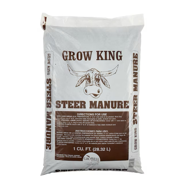 GRO-WELL 1-cu ft Organic Compost and Manure Provides Organic Nutrients ...