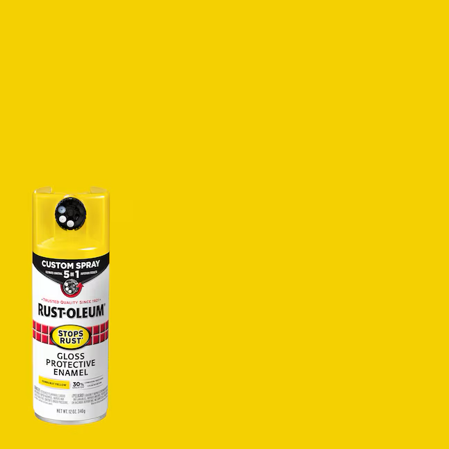 Rust-Oleum Stops Rust 5-in-1-Pack Gloss Sunburst Yellow Spray Paint (N ...