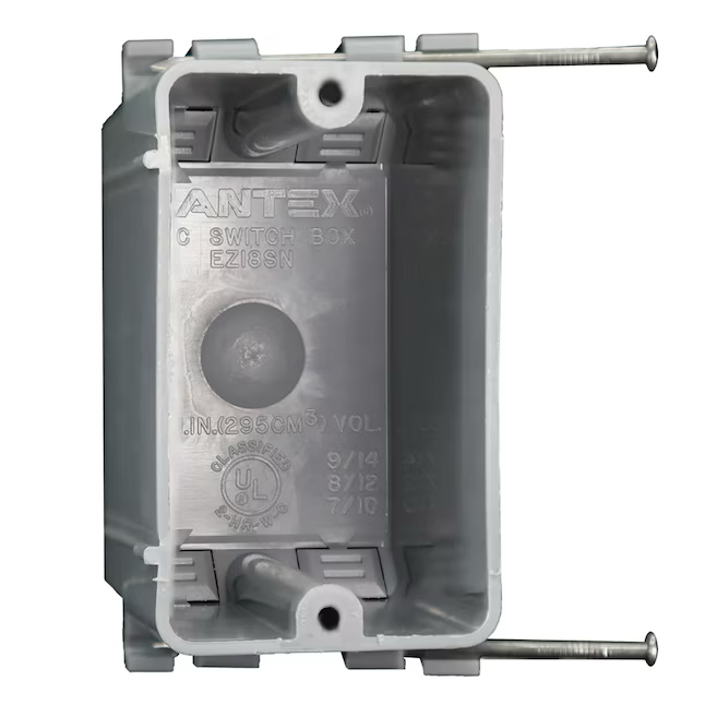 CANTEX 1-Gang PVC New Work Switch/Outlet Electrical Box – Saber Sales