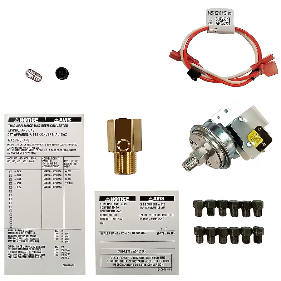 ROYALTON LP Conversion Kit for Single Stage Gas Furnaces - Commercial ...