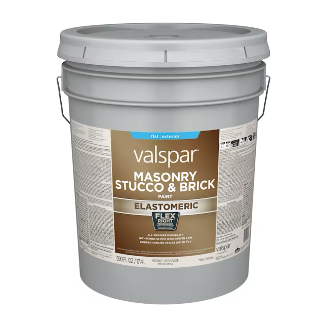 Valspar Masonry Stucco and Brick Flat Multiple Tintable Latex Exterior ...