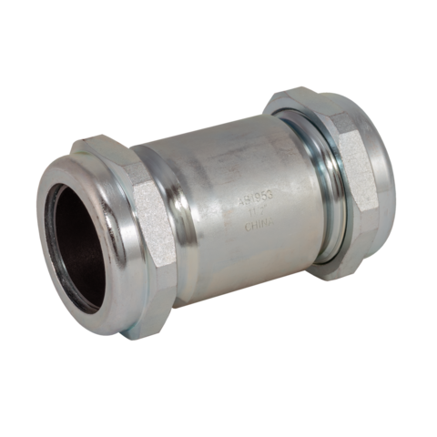 Eastman 1-1/2 in. IPS - 5 in. Length Compression Coupling - Galvanized ...