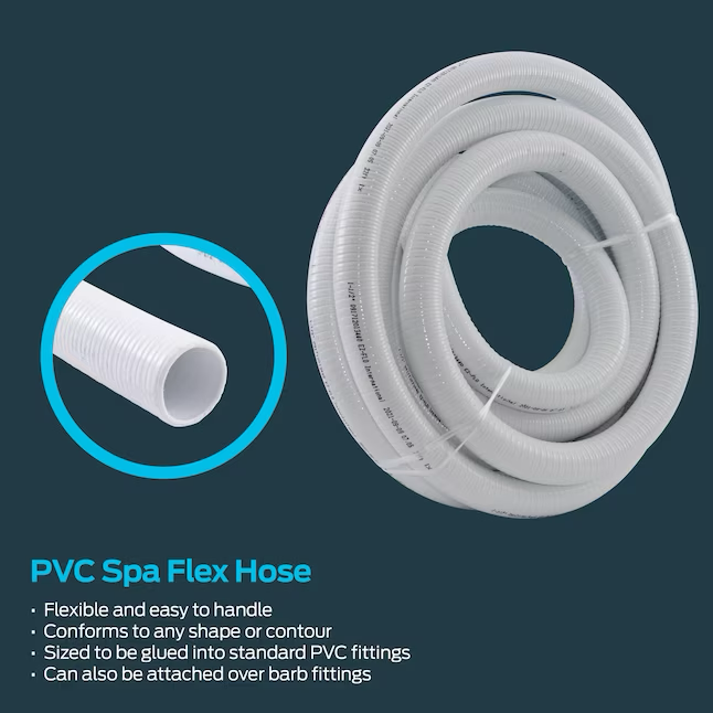 EZ-FLO 1-1/4-in Inner Diameter PVC Flexible Spa Hose (By-the-Foot ...