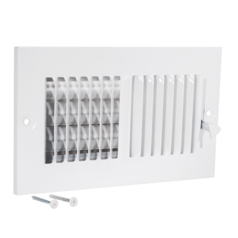 EZ-FLO 8 x 4 Inch Ventilation Steel Sidewall/Ceiling Register Return A ...