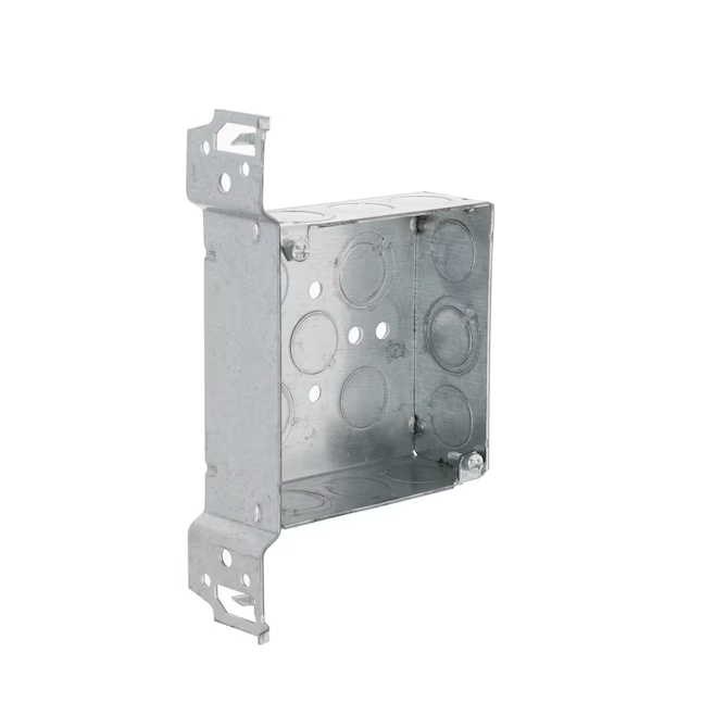 Hubbell RACO 2-Gang Galvanized Steel New Work Square Electrical Box ...