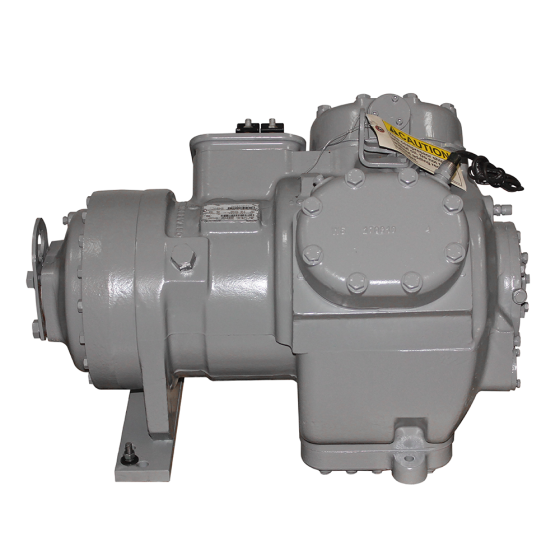 Semi-Hermetic Reciprocating Compressor, 50.3CFM, 208/230/460Vac (XL, P ...