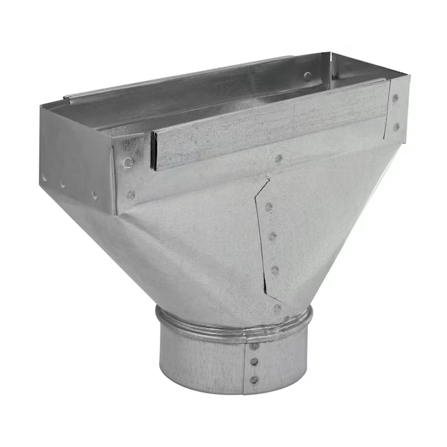 IMPERIAL 4-in 30-Gauge Galvanized Steel Straight Stack Duct Boot ...