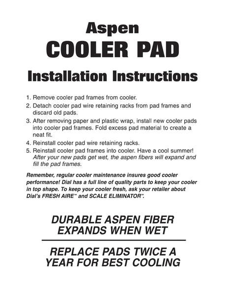 Cooler Pads & Accessories – Saber Sales & Service