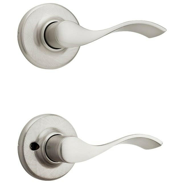 Kwikset Security Balboa Satin Nickel Universal Passage Door Handle ...