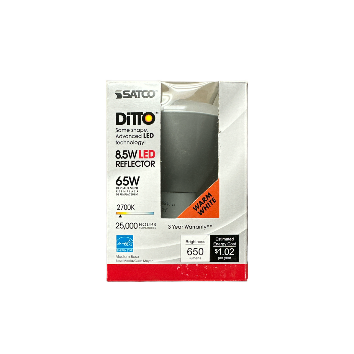 Satco 65W Replacement LED Reflector Bulb, Warm White – Saber Sales ...