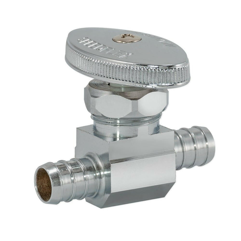 Eastman Multi-Turn Stop Valve – 1/2 in. PEX Crimp x 1/2 in. PEX Crimp ...