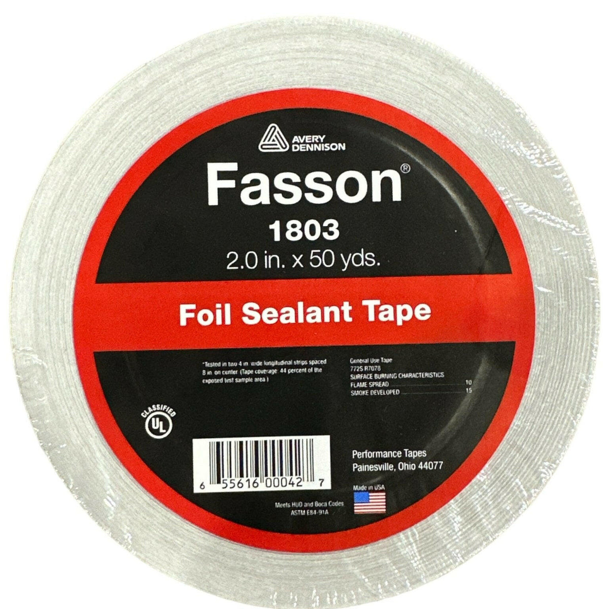 Fasson Aluminum Foil Tape - 2" X 50 Yards – Saber Sales & Service