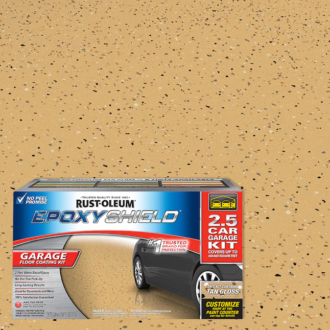 Rust-Oleum EpoxyShield 2-part Tan Gloss Concrete and Garage Floor Pain ...