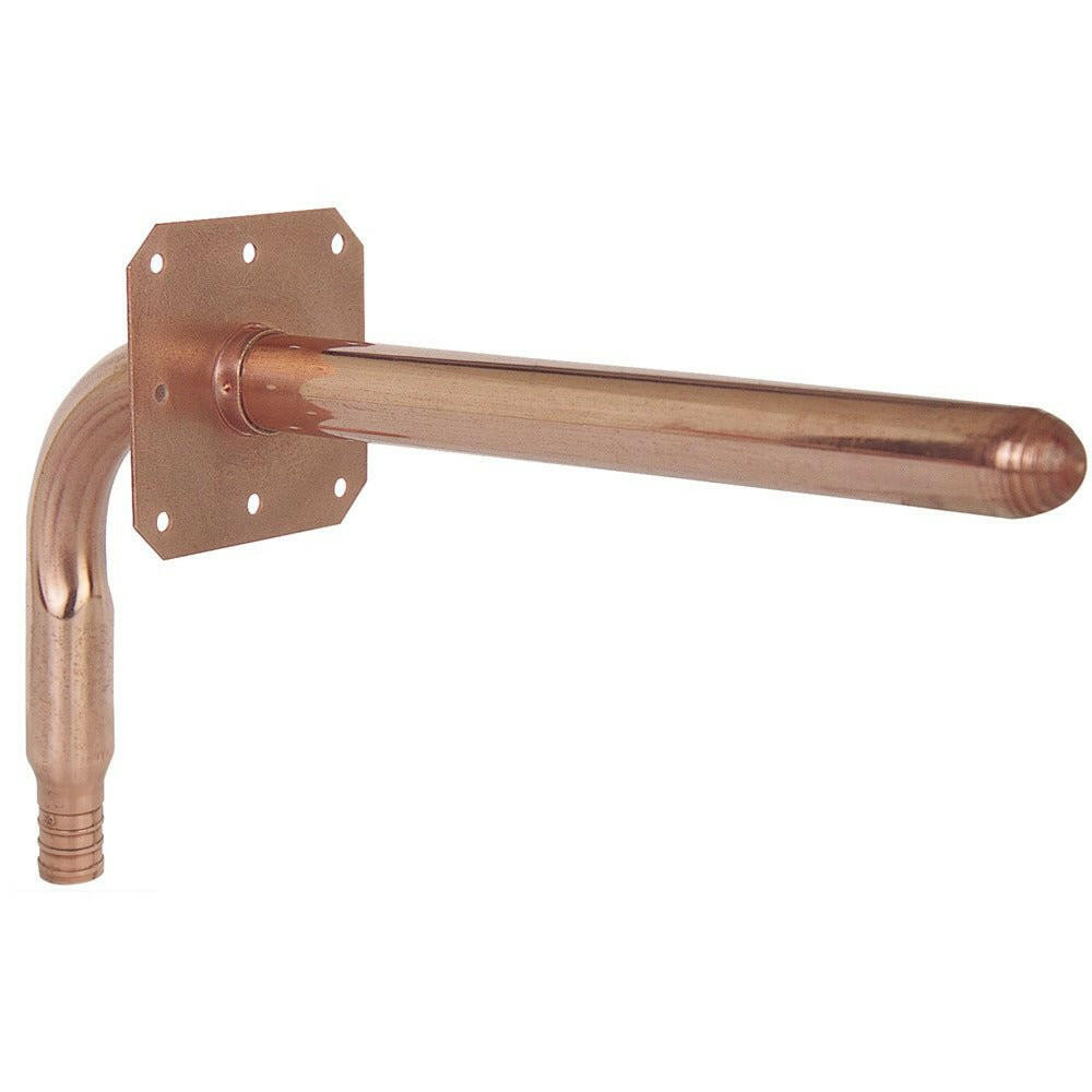 Eastman 6 in. x 1/2 in. Copper PEX Barb Stub-Out 90-Degree Elbow with ...