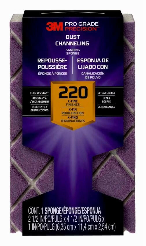 3M Pro Grade Precision 220 Grit Sanding Sponge – Saber Sales & Service