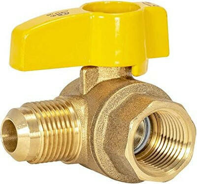 Eastman 3/4" FIB x 5/8" Flare Angled Brass Gas Ball Valve – Saber Sales