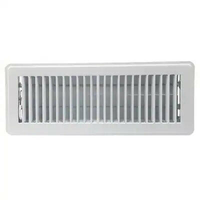 Accord 4-in x 14-in 2-way Steel White Floor Register – Saber Sales