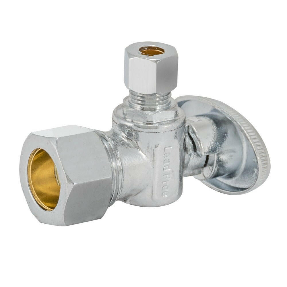 Eastman 1/4-Turn Angle Stop Valve – 5/8 in. OD Comp x 1/4 in. OD Comp ...