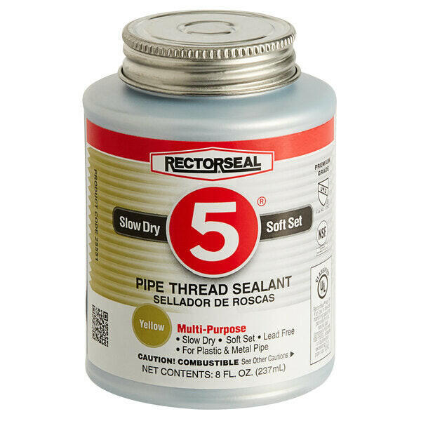 Rectorseal Pipe Thread Sealant Multipurpose - Yellow, 8oz – Saber Sales ...