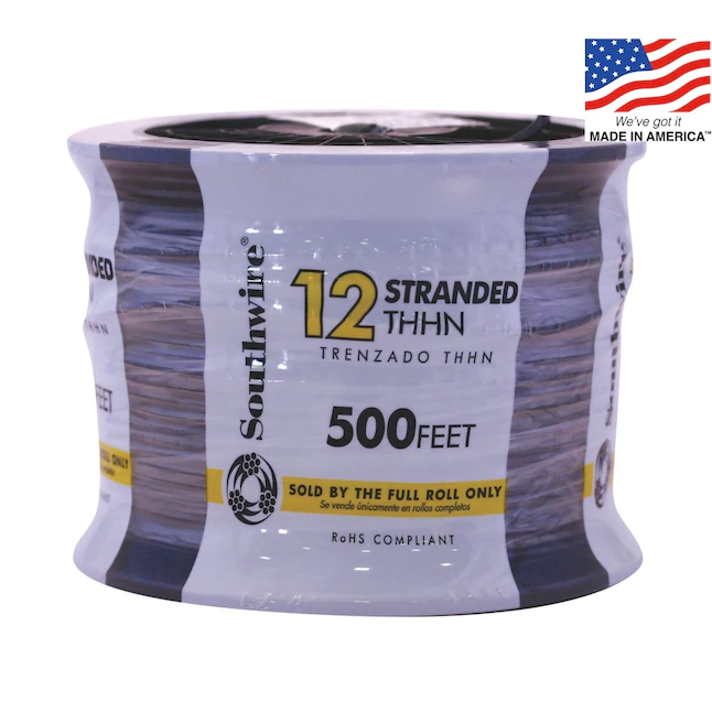 Southwire 500-ft 12-AWG Stranded Black Copper THHN Wire – Saber Sales