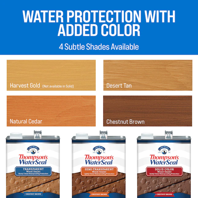 Thompson's WaterSeal Signature Series Pre-tinted Chestnut Brown Solid ...