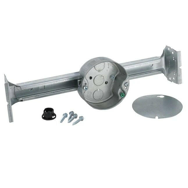 Hubbell RACO Galvanized Steel New Work Ceiling Fan Electrical Box ...